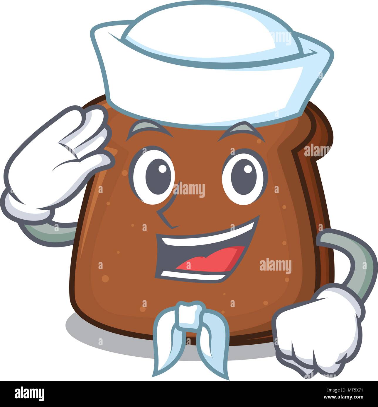 Sailor brown bread character cartoon Stock Vector Image & Art - Alamy