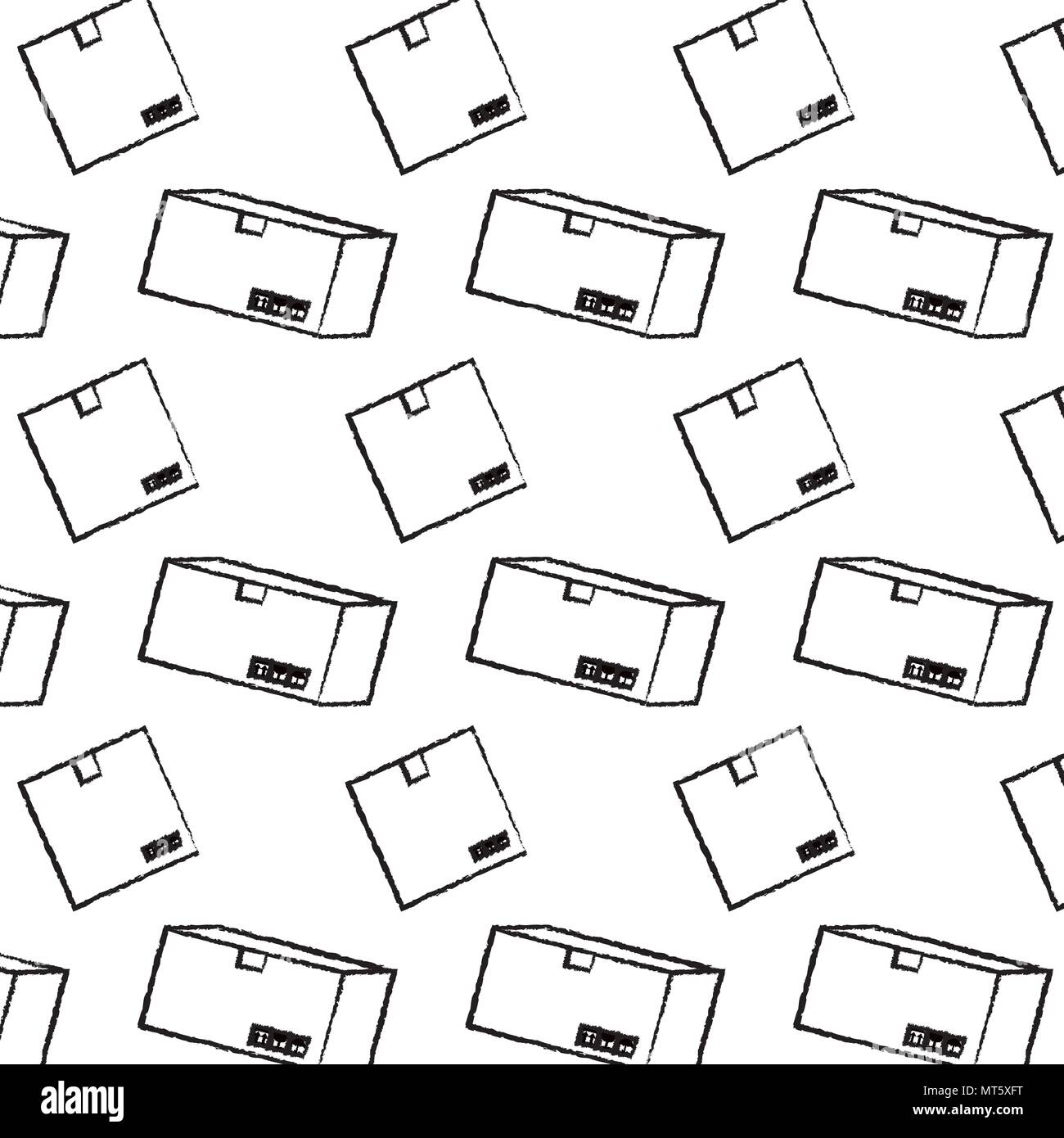 grunge boxes product delivery packages background Stock Vector Image ...