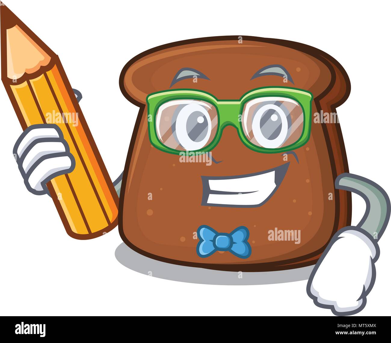 Student brown bread character cartoon Stock Vector Image & Art - Alamy