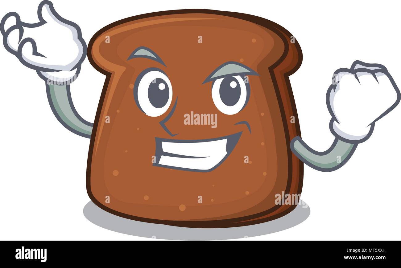Successful brown bread character cartoon Stock Vector Image & Art - Alamy
