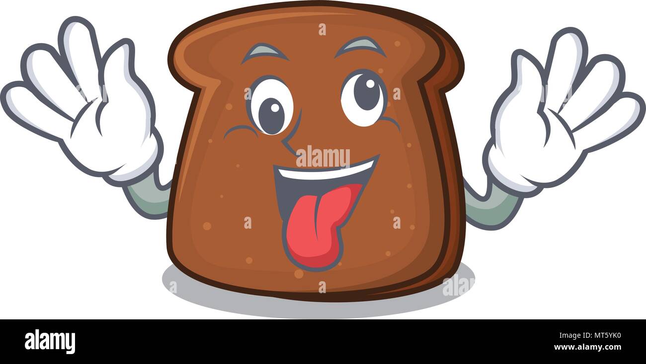 Crazy brown bread mascot cartoon Stock Vector Image & Art - Alamy