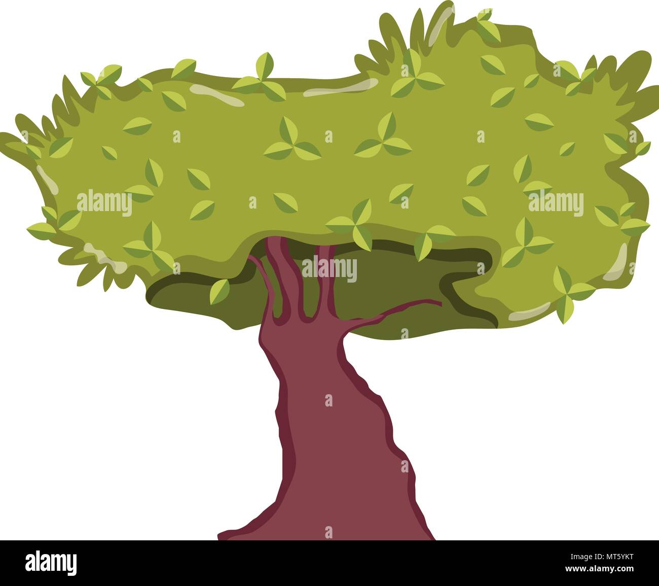 natural tree tropical botanic stalk Stock Vector Image & Art - Alamy