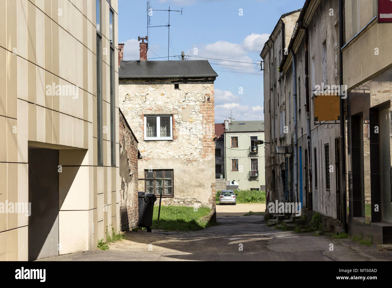 An old house built in traditional technology. The walls of limestone ...