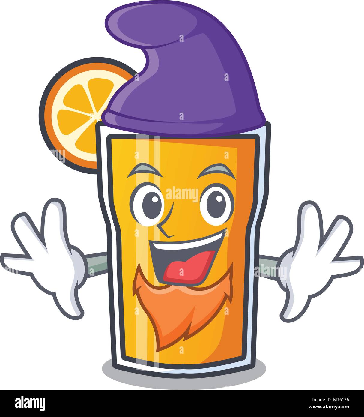 Elf orange juice character cartoon Stock Vector Image & Art - Alamy