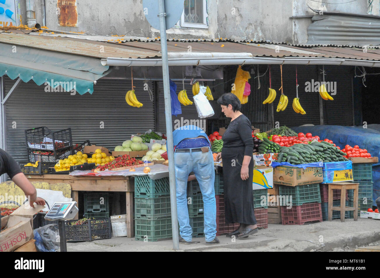 Market at of Batumi, Georgia Stock Photo - Alamy