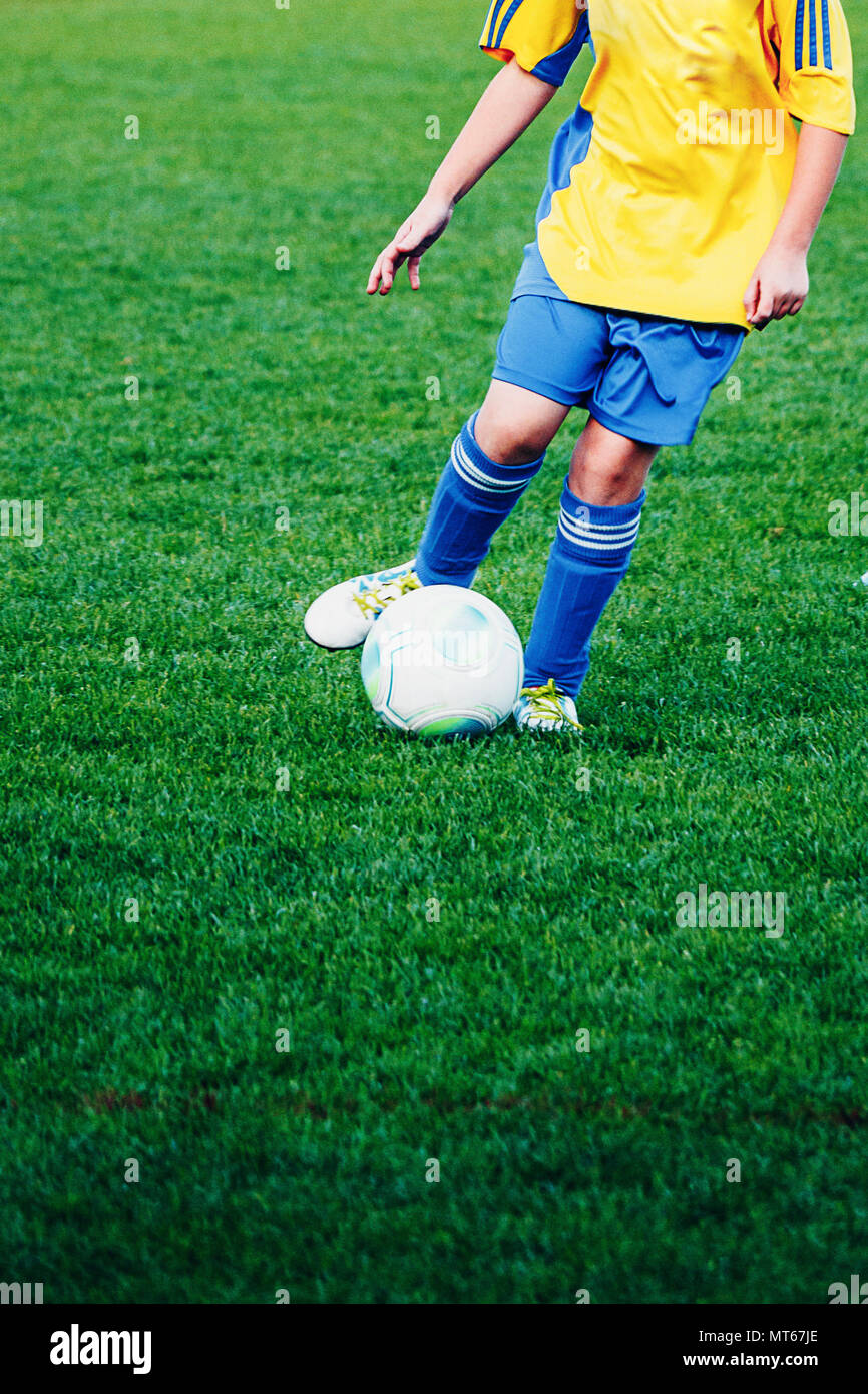 Girl wearing football uniform hi-res stock photography and images - Alamy