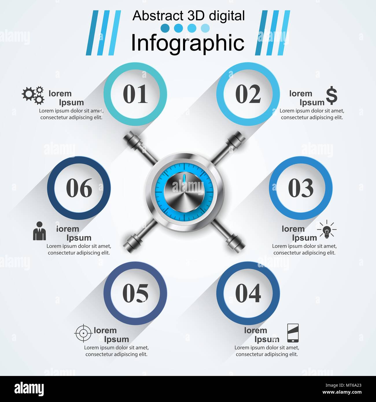 Key, lock icon. Business infographic Stock Vector Image & Art - Alamy