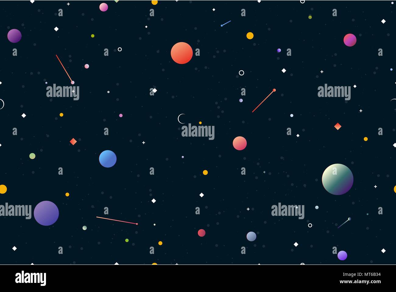 Space background realistic universe Stock Vector Images - Alamy