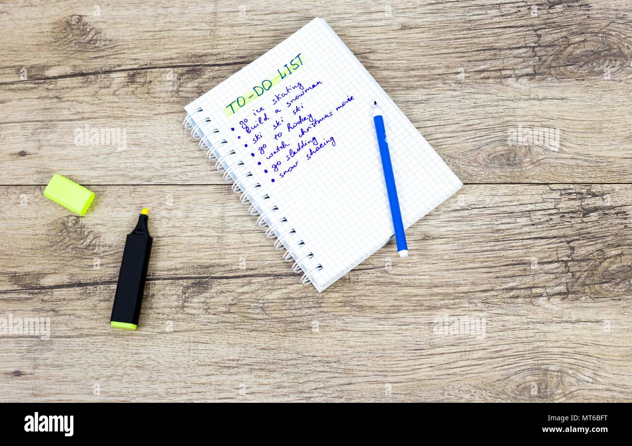 List with markers hi-res stock photography and images - Alamy
