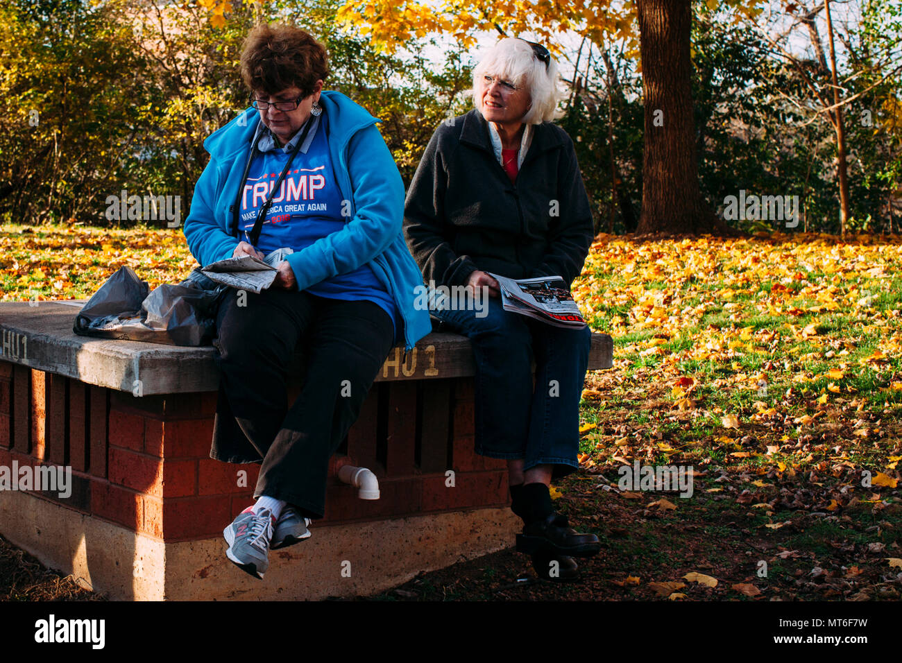 Supporters wait outside Zorn Arena in Eau Claire, Wisconsin to see ...