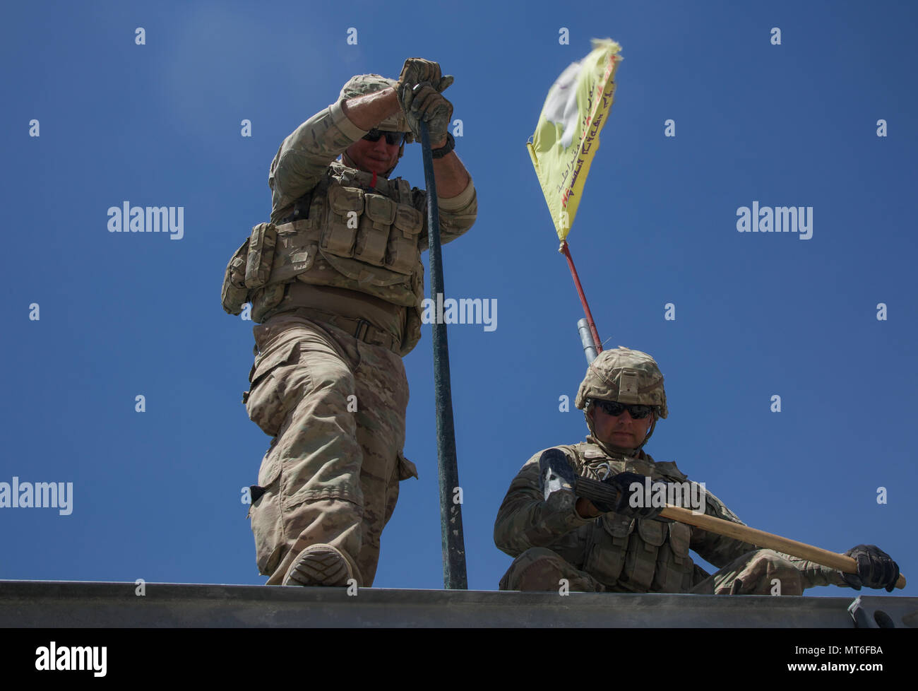 U.S. Army Engineers assigned to the 310th Engineer detachment (Bridge ...