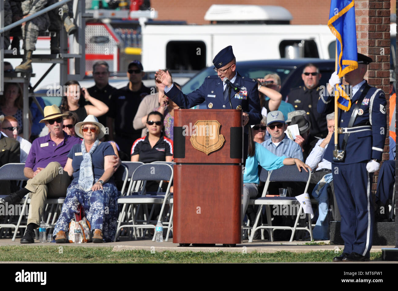 The change of command ceremony is a time honored tradition for the ...