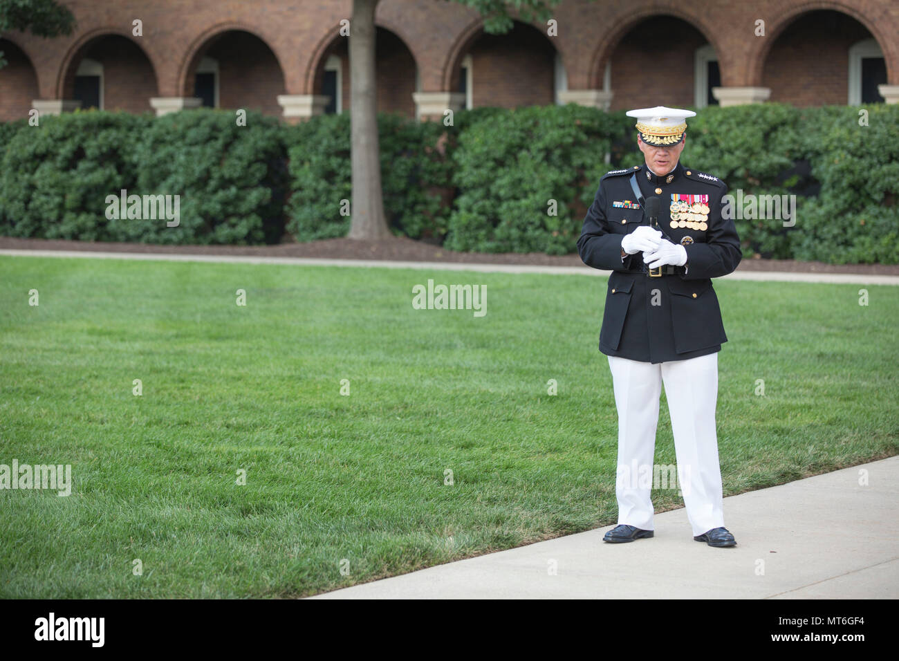 Commandant of the Marine Corps Robert B. Neller gives remarks during ...