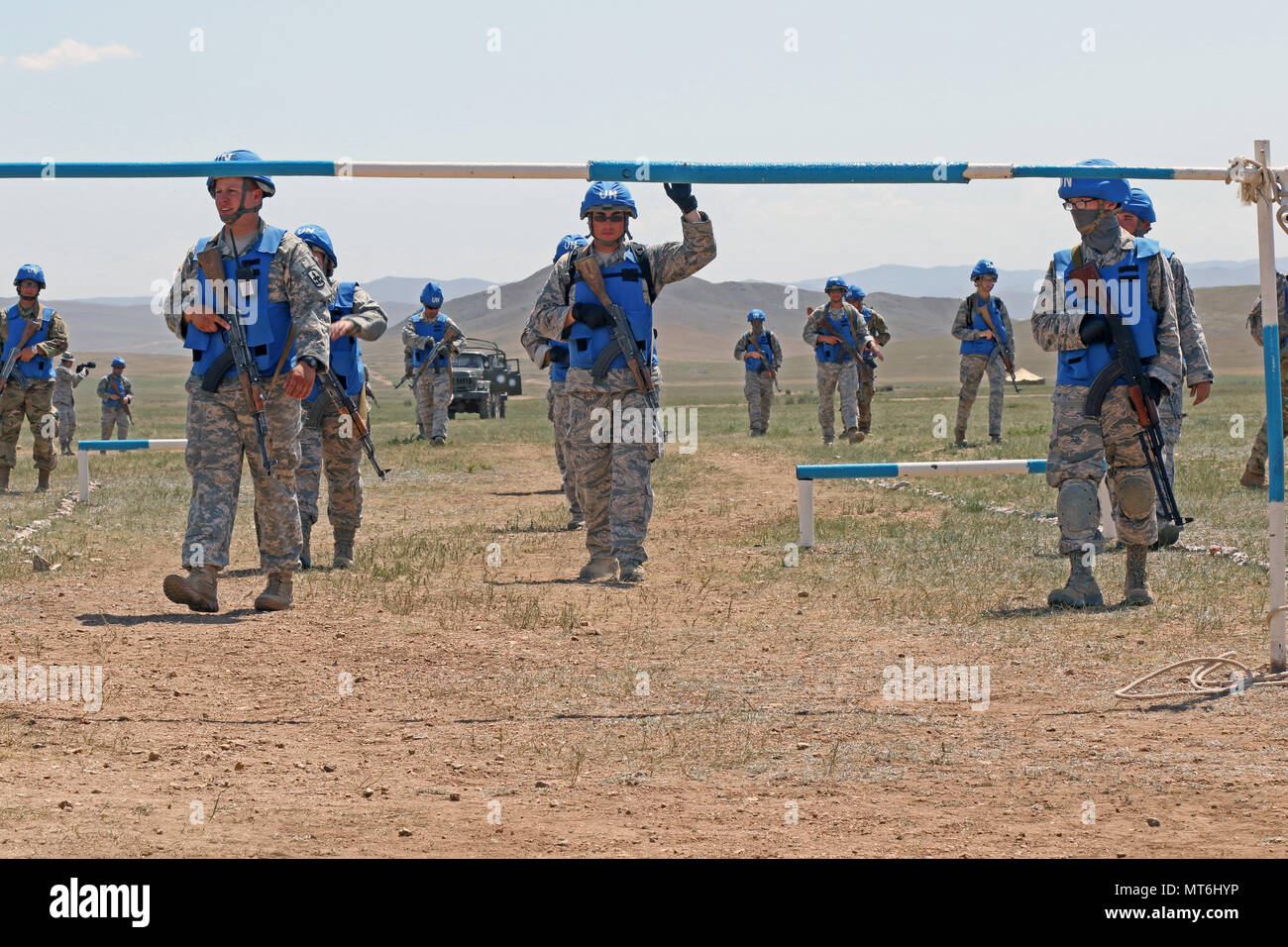 A platoon comprised of airmen from the Alaska Air National Guard 176th ...