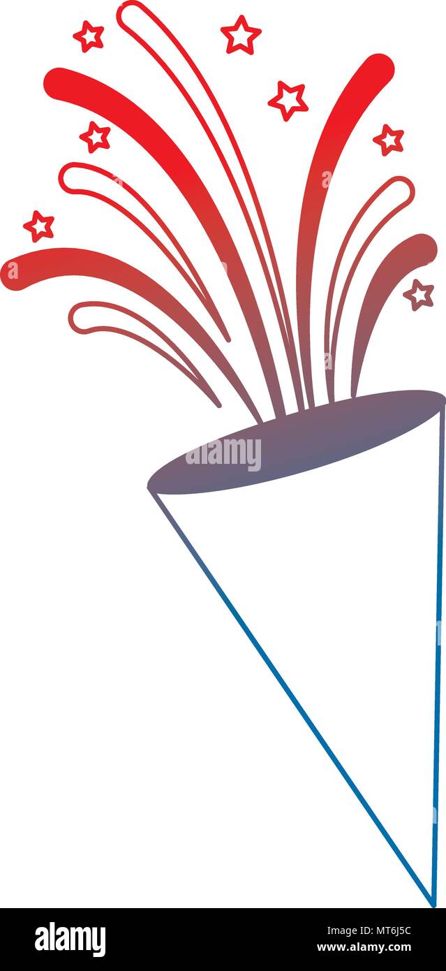 trumpet with fireworks splash vector illustration design Stock Vector ...