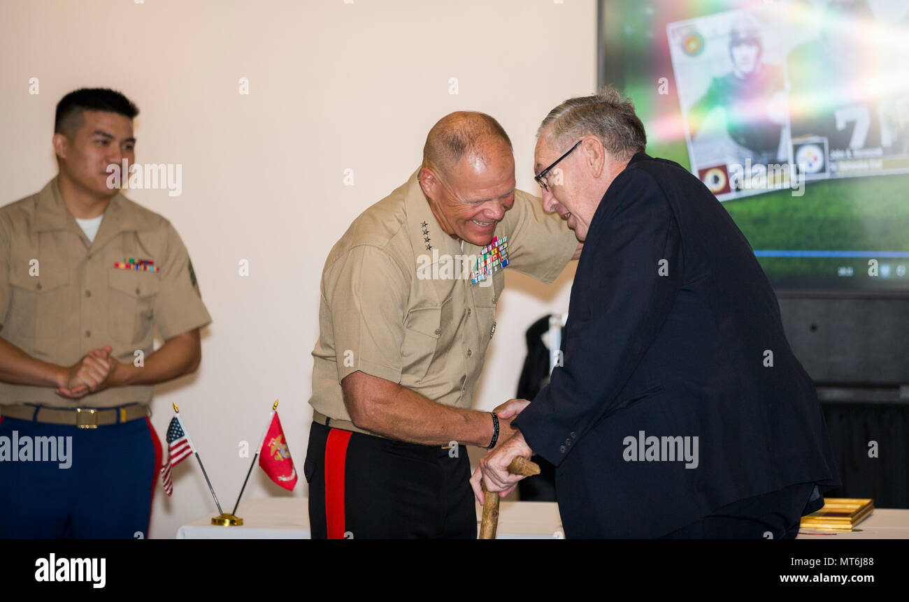 Todd Dooley, right, nephew of U.S. Marine Corps Staff Sgt. Tommy ...