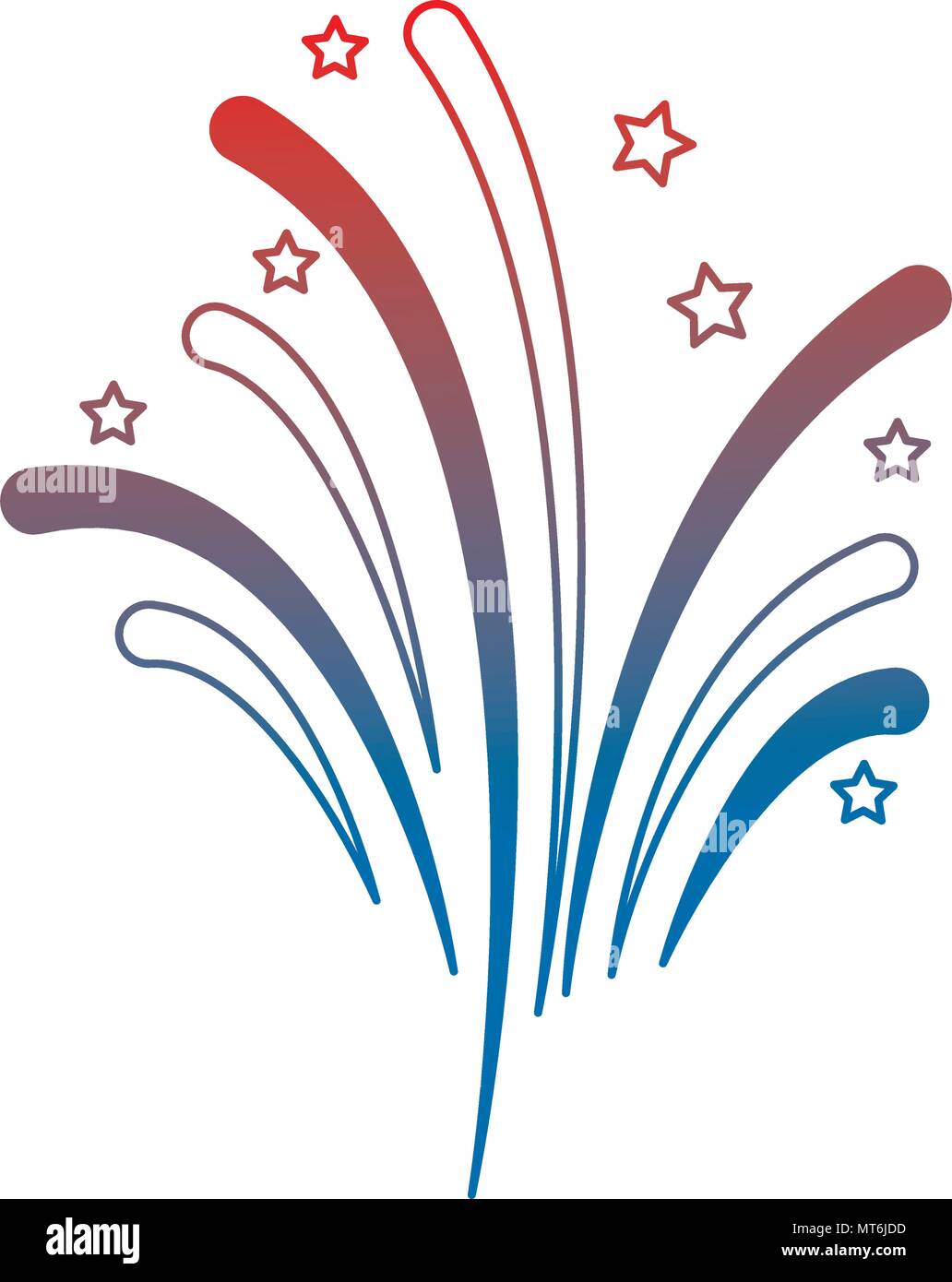 USA fireworks splash celebration vector illustration design Stock ...