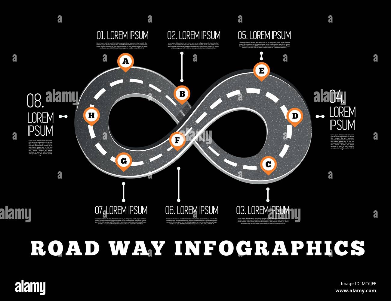 Infinity infographic Stock Vector Images - Alamy