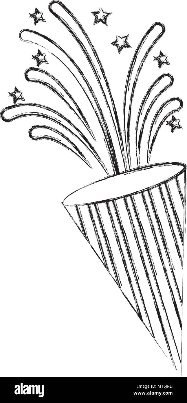 Cone With Confetti Black and White Stock Photos & Images - Alamy