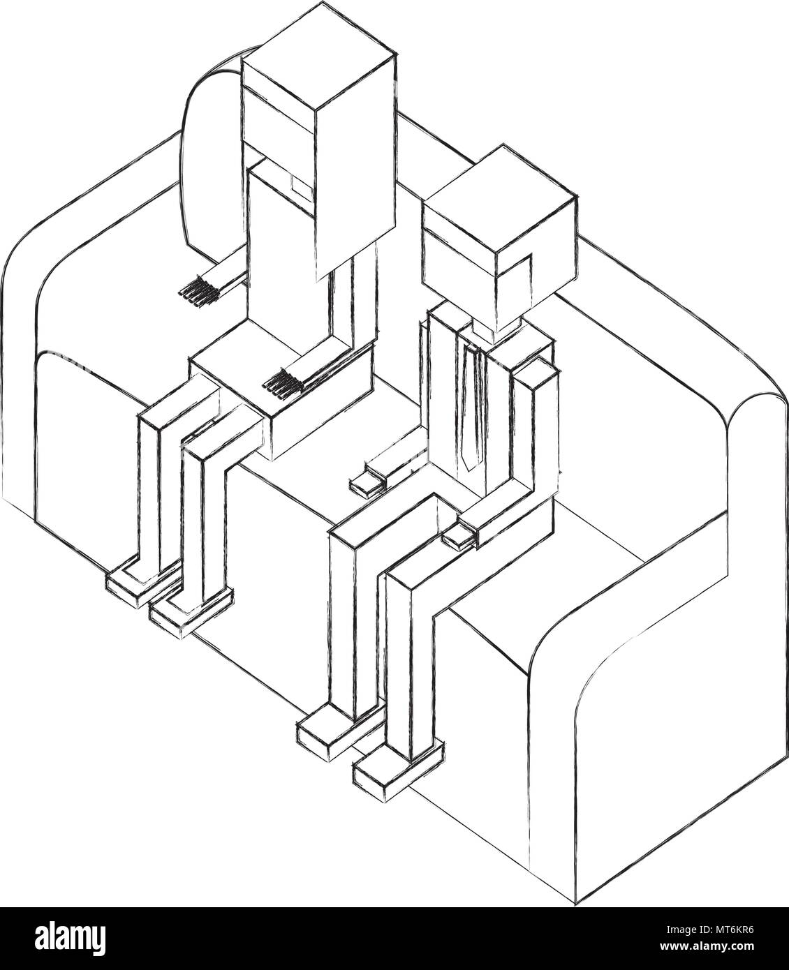 3d man sitting on chair Stock Vector Images - Alamy