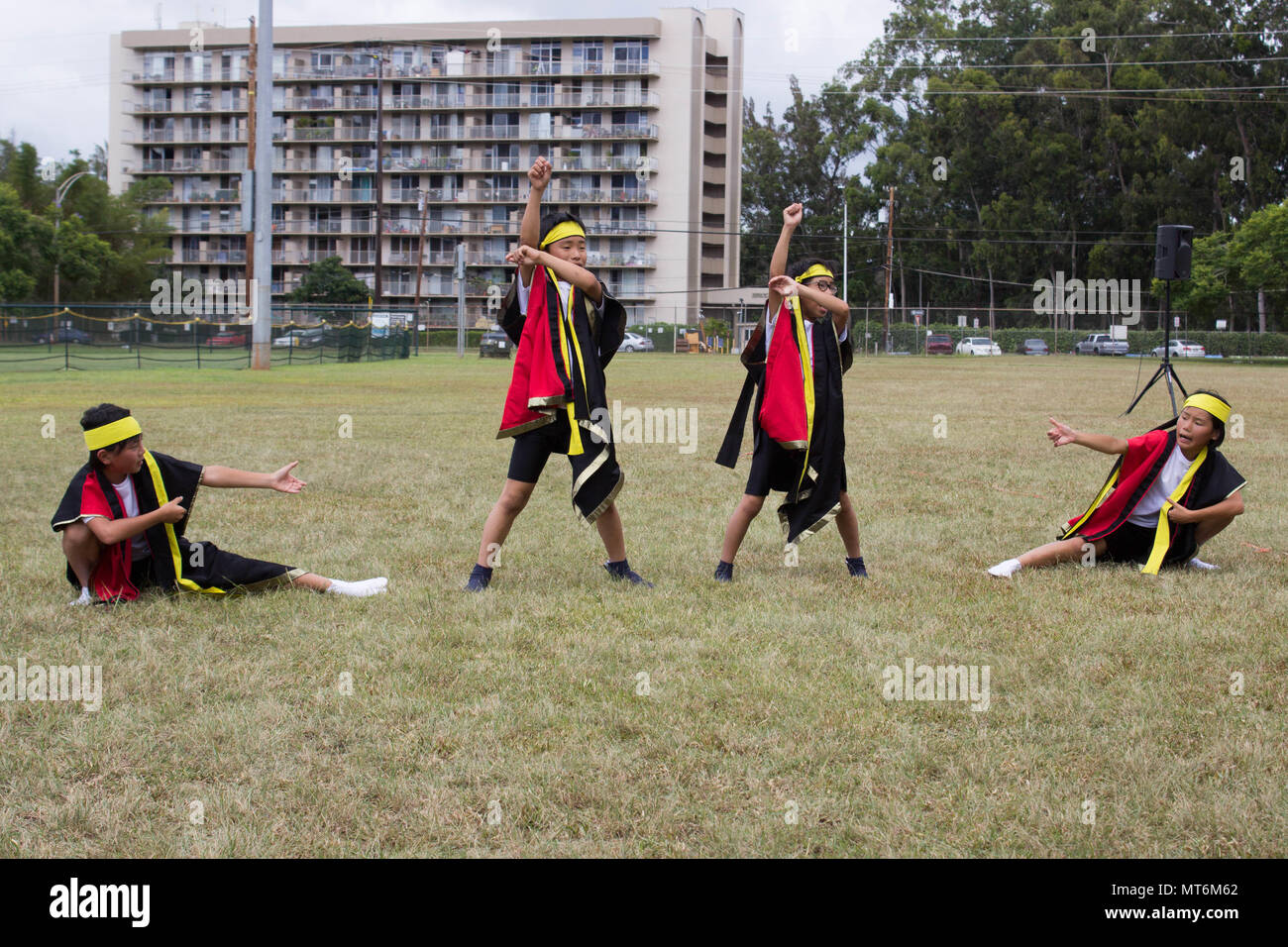 The children from the Holy Family Home orphanage in Osaka, Japan, do a ...