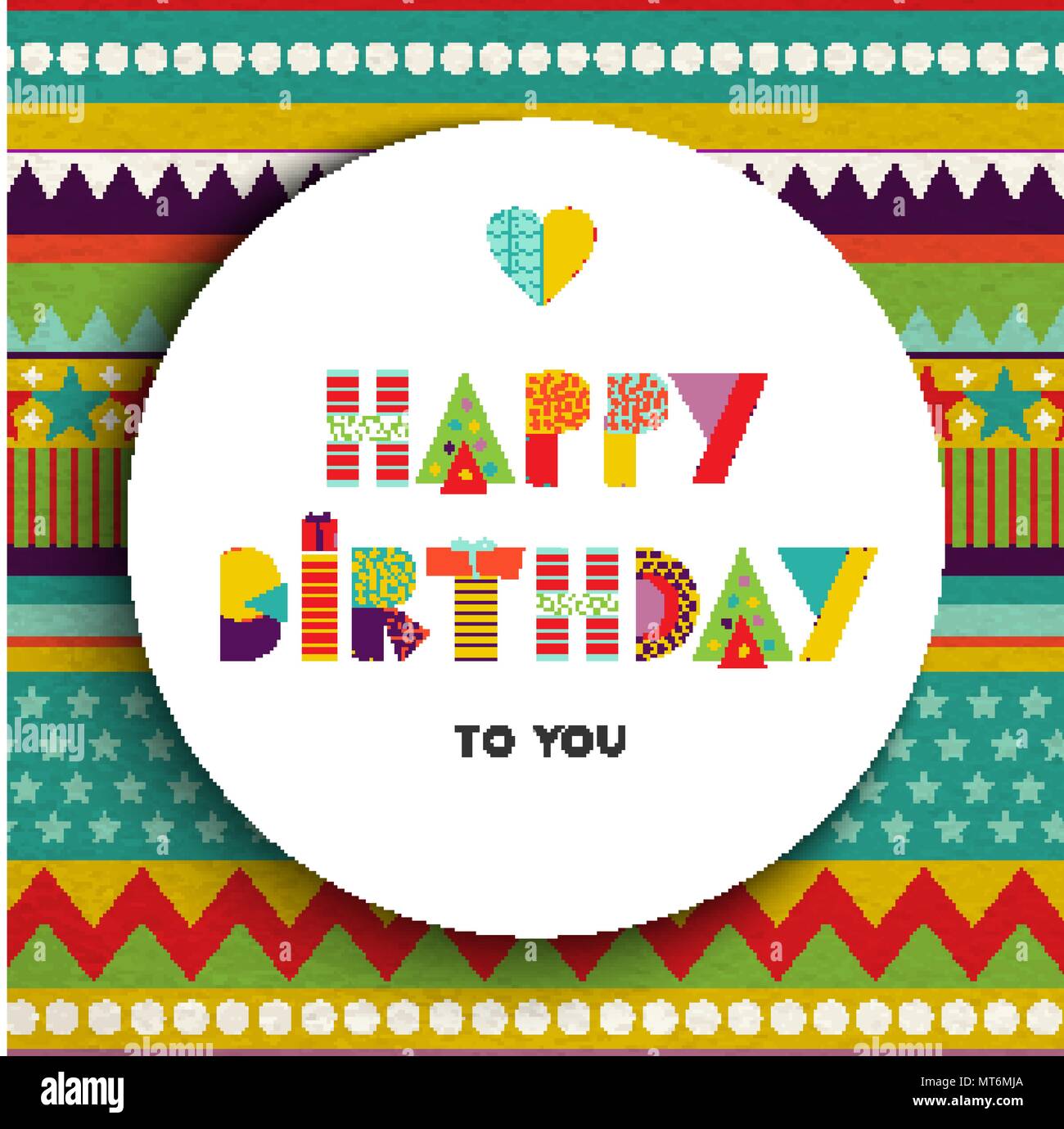 Happy birthday design with special message quote and festive background ...