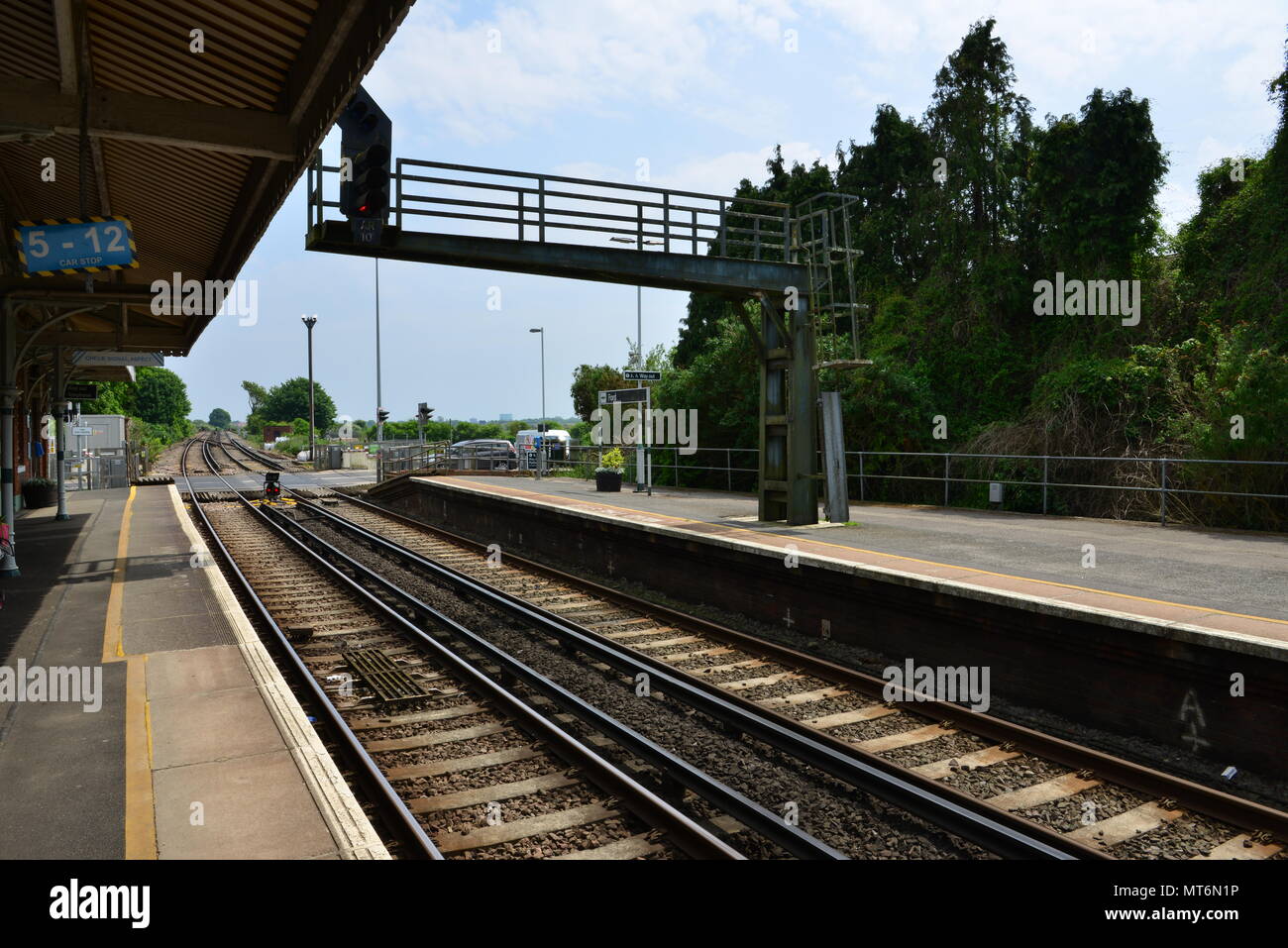 Ford Station platform in Ford, West Sussex Stock Photo - Alamy