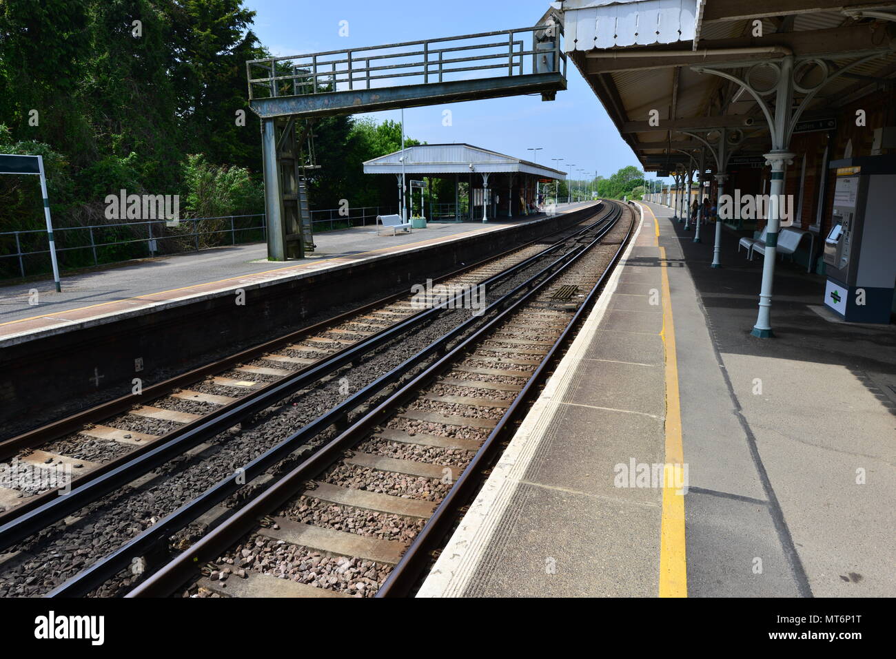 Ford Station platform in Ford, West Sussex Stock Photo - Alamy