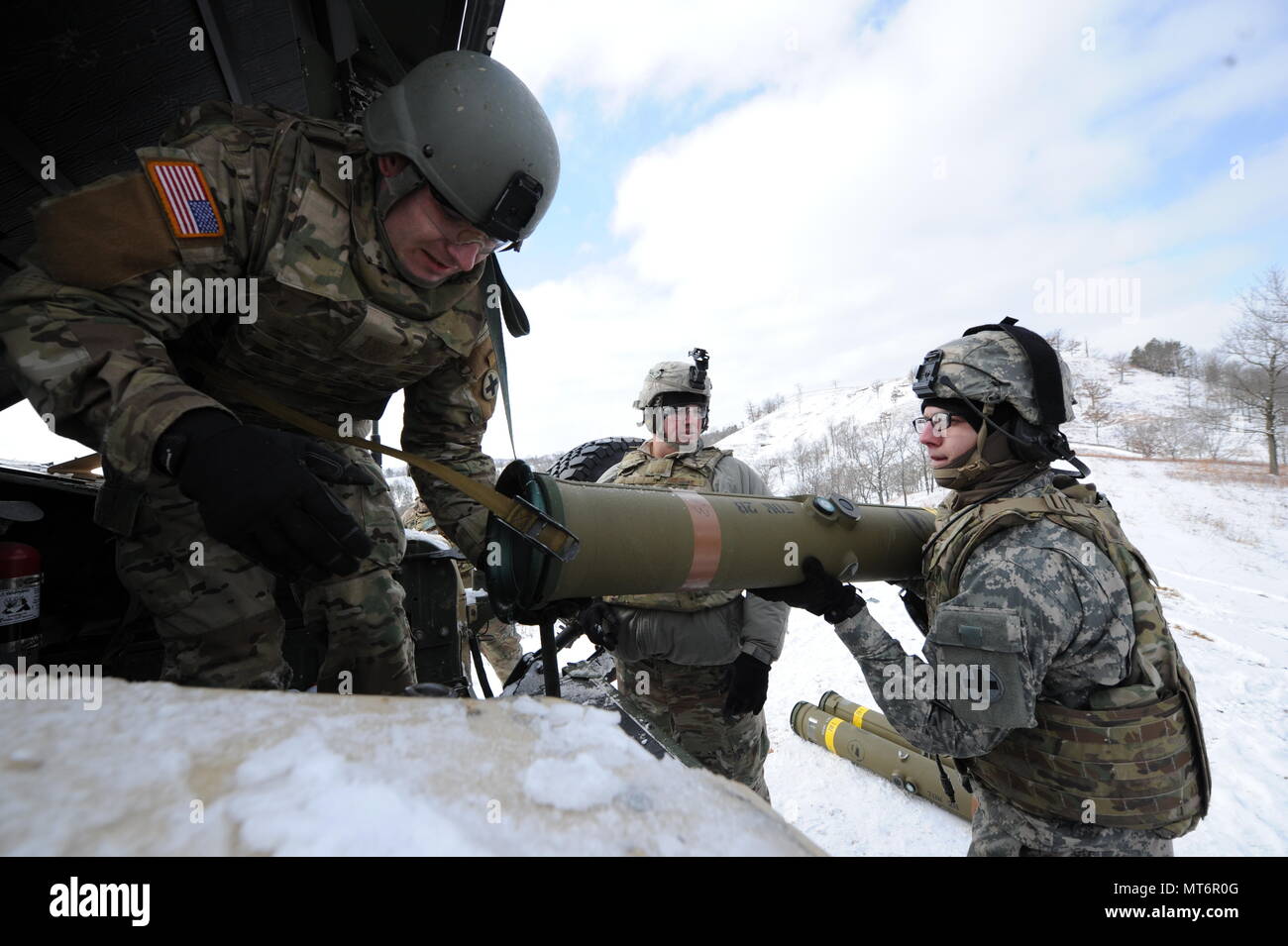U.S. Army soldiers with the 2nd Squadron, 106th Cavalry Regiment (2-106 ...