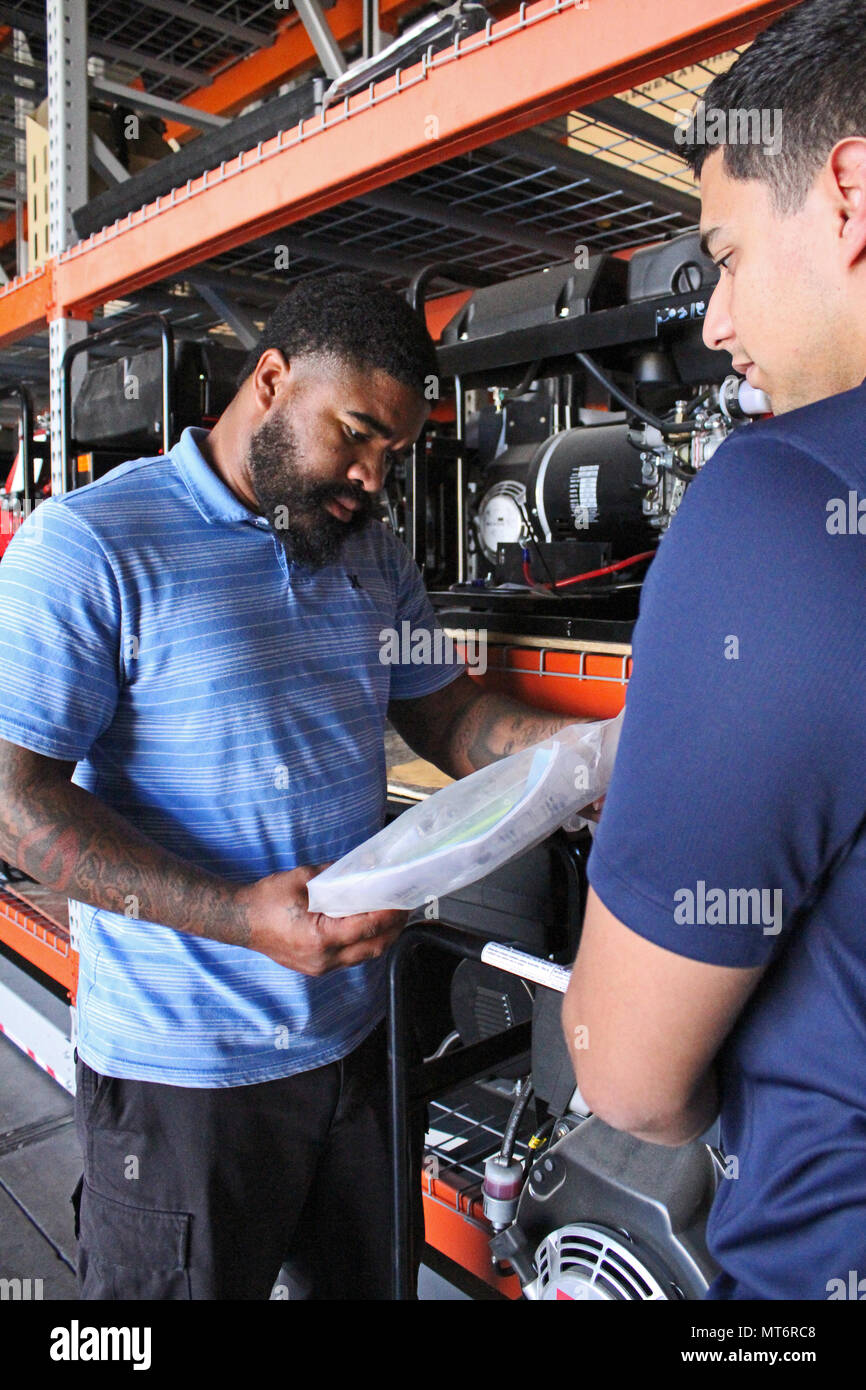 Desmond Jones, left, and David Rodriguez, Logistics Detail, Desert ...