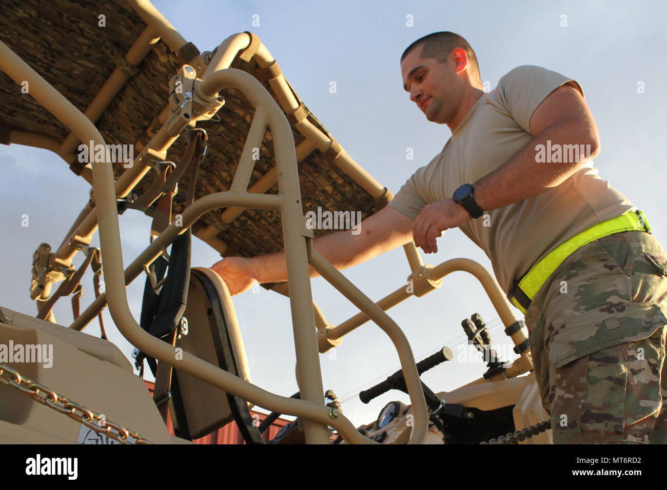 Senior Airman Brian Jackson, a logistics detail team member with the ...