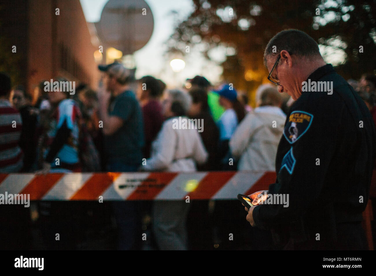 Supporters wait outside Zorn Arena in Eau Claire, Wisconsin to see ...
