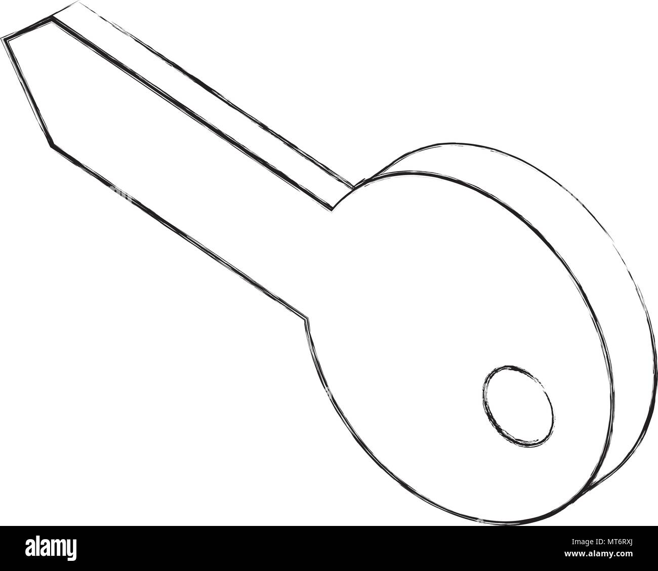 Security Key Protection Symbol Isometric Vector Illustration Sketch Stock Vector Image And Art Alamy