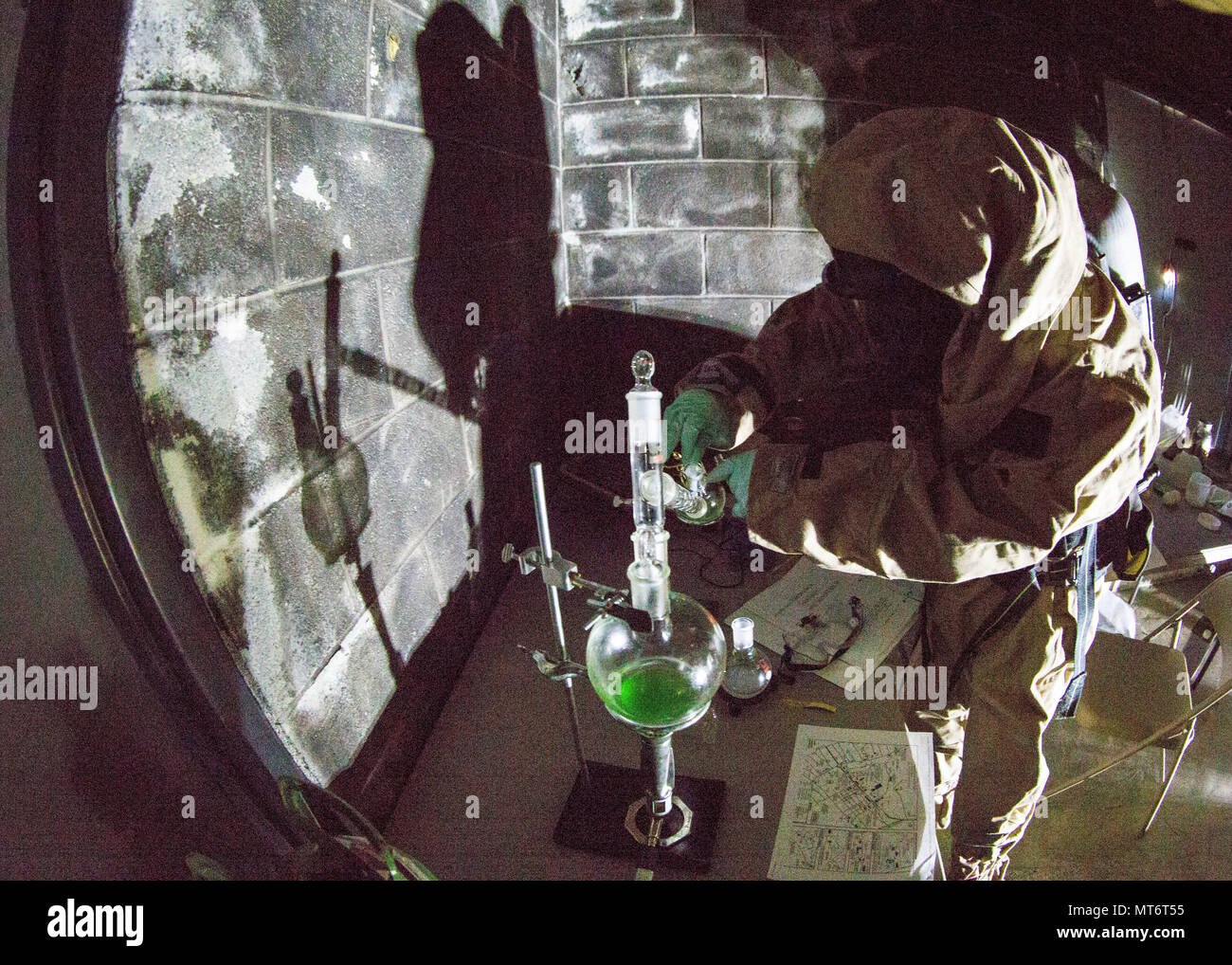 A U.S. Marine with the Chemical, Biological, Radiological, Nuclear ...