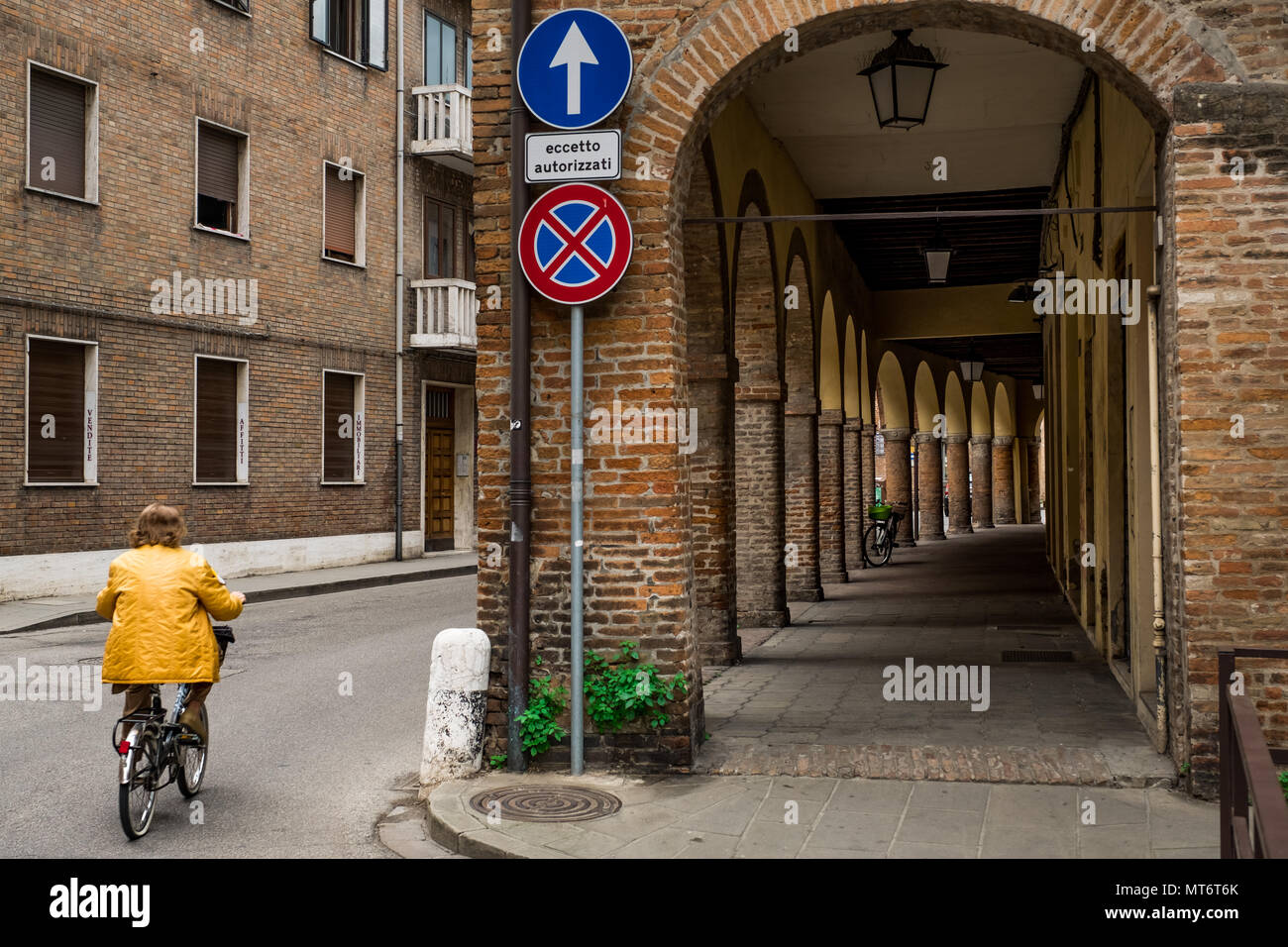 Ancient cathedral in downtown ferrara hi-res stock photography and ...