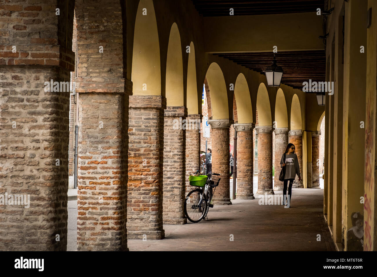 Ancient Cathedral In Downtown Ferrara High Resolution Stock Photography ...