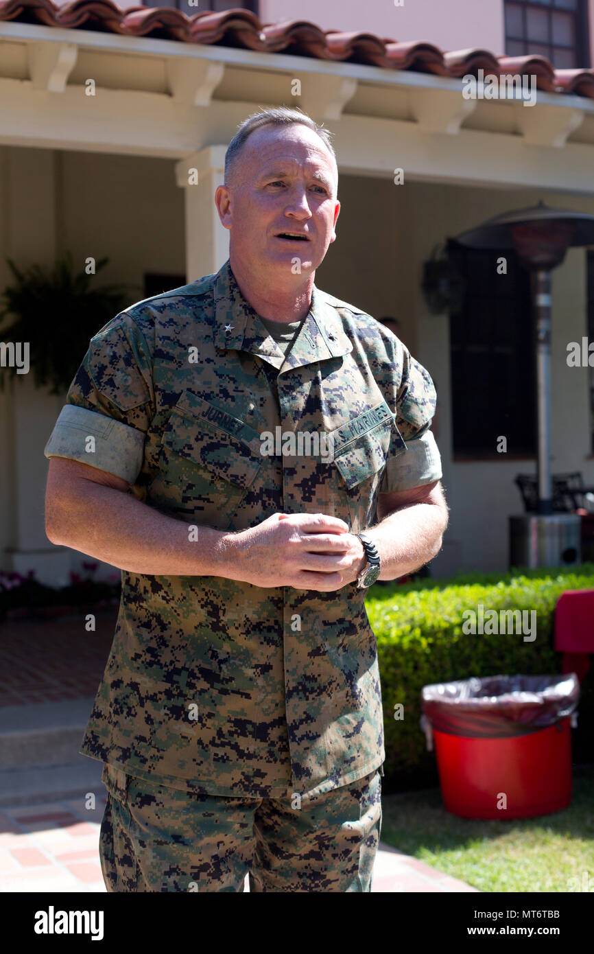 U.S. Marine Corps Brig. Gen. William M. Jurney, commanding general of Marine Corps Recruit Depot ...