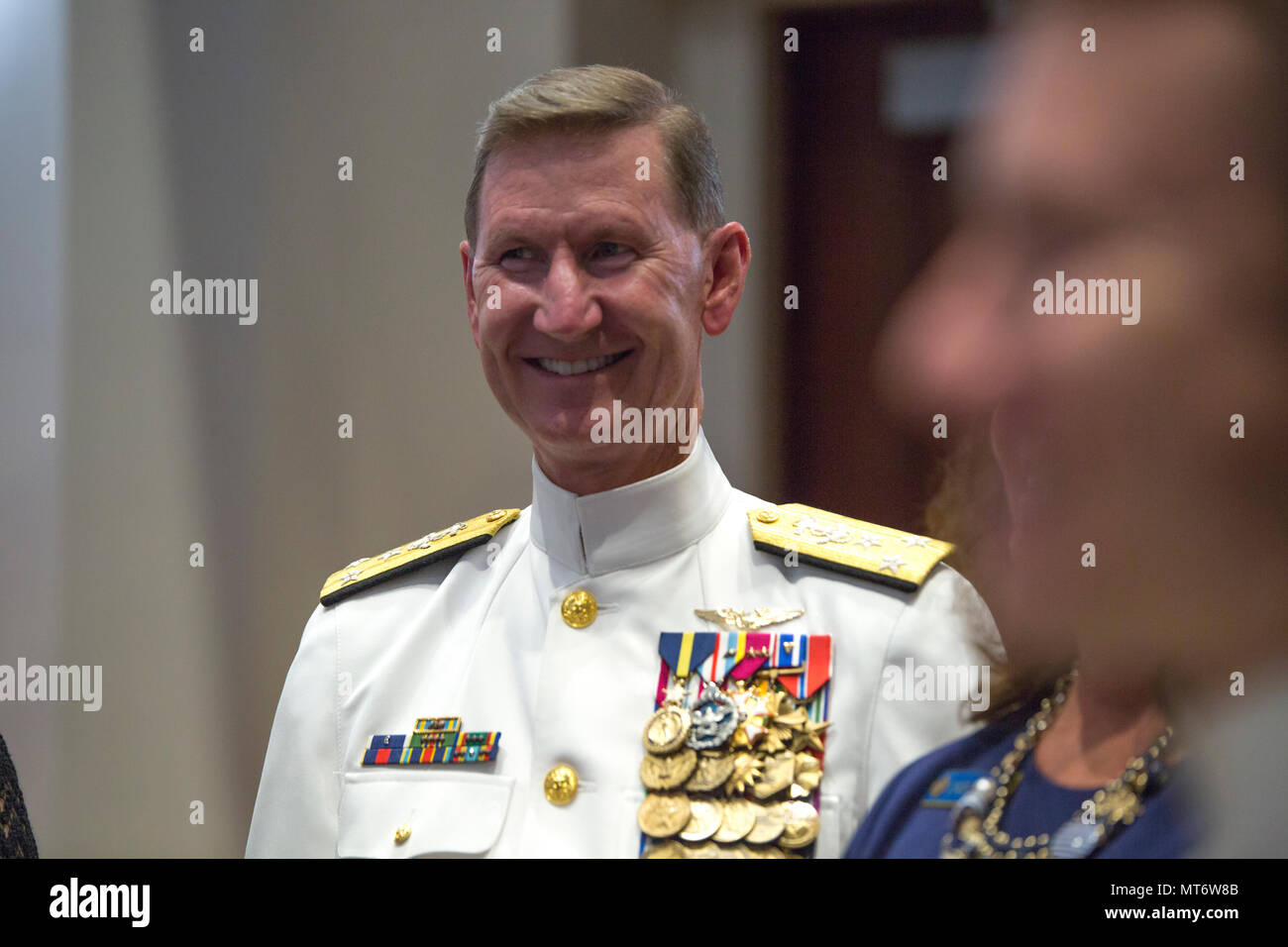 U.S. Navy Vice Adm. Walter E. Carter Jr., superintendent, U.S. Naval ...