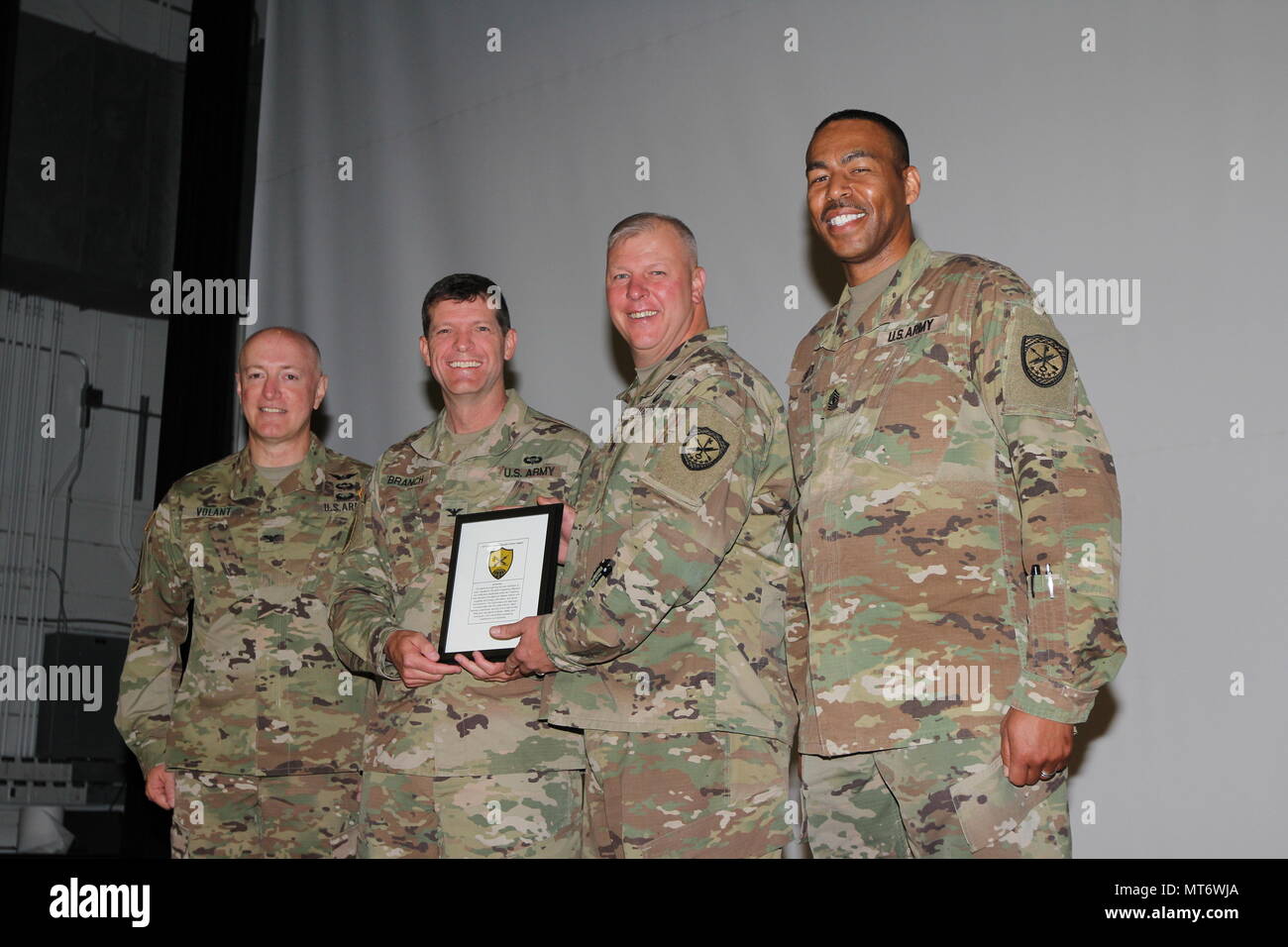 FORT GEORGE G. MEADE, Md. – Col. Adam Volant (left), commander of Task ...