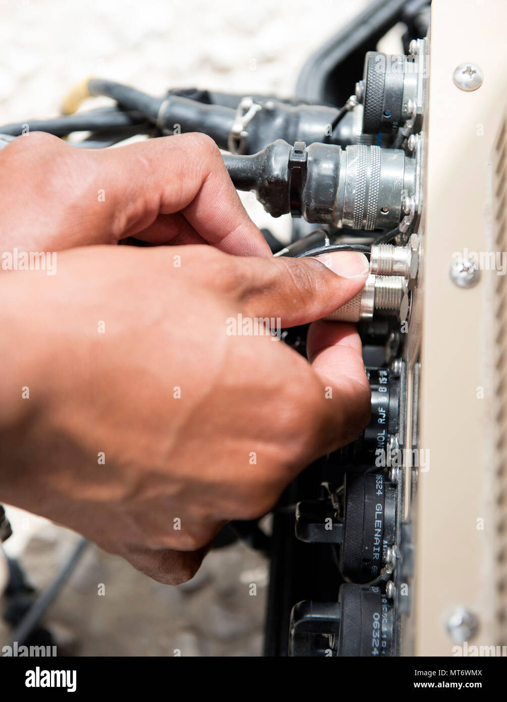 U.S. Air Force Staff Sgt. Ali Shekhey, a radio frequency transmission ...