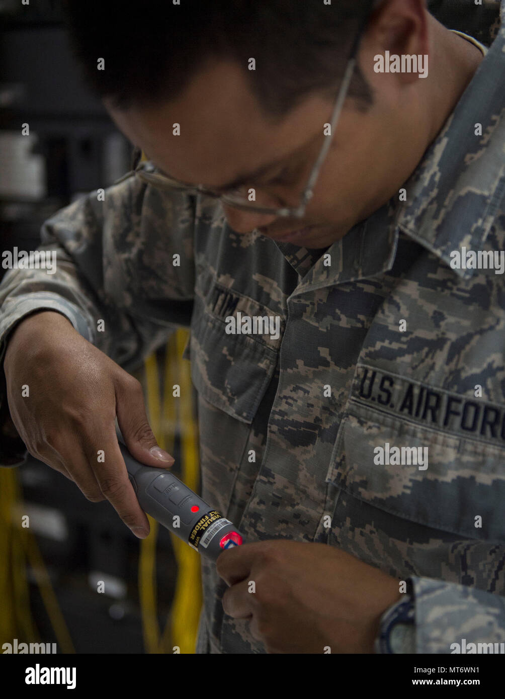 U.S. Air Force Senior Airman Monorom Tim, a network management ...