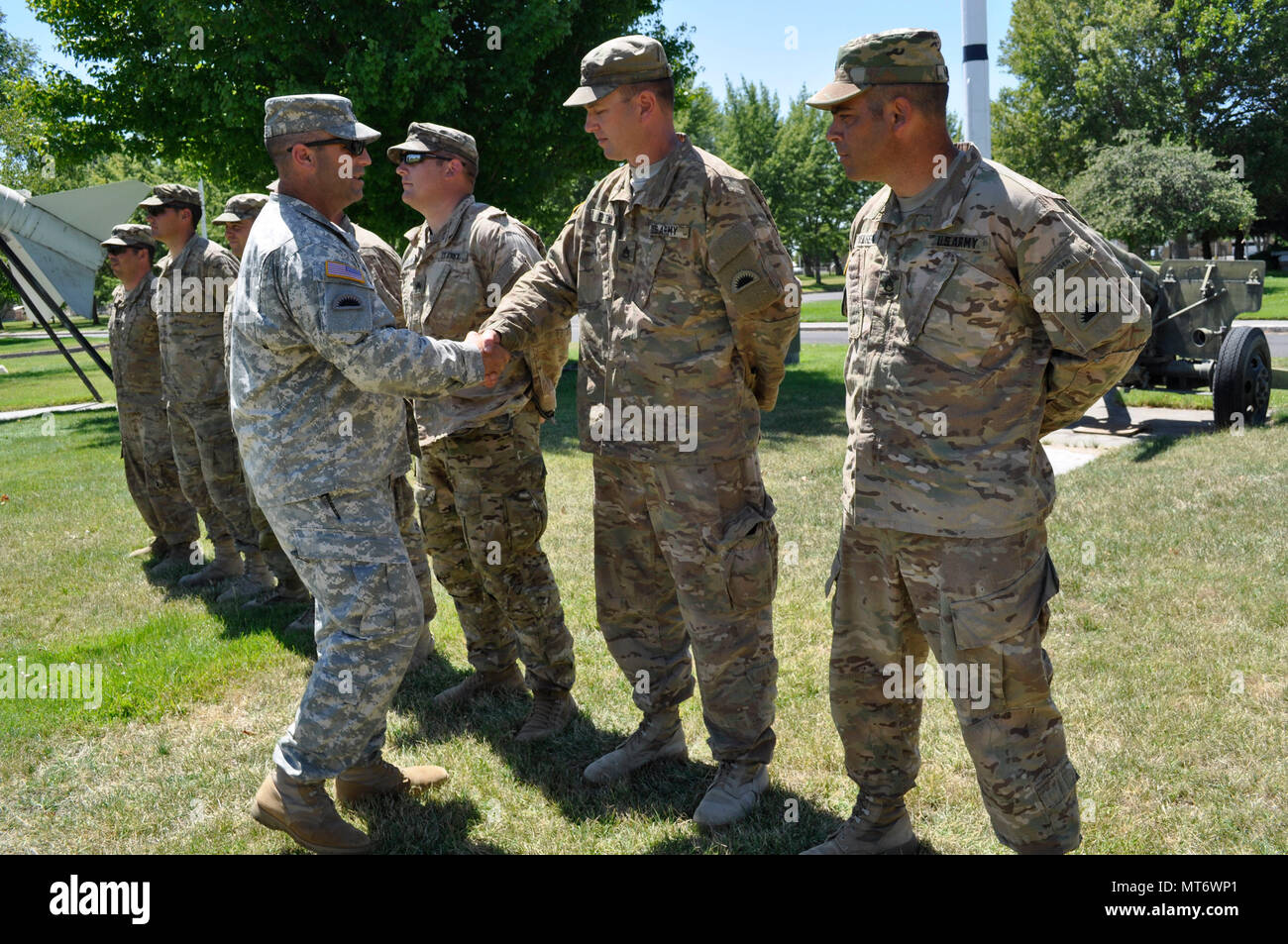 Oregon Army National Guard Command Sgt. Maj. Geoffrey Miotke, command ...