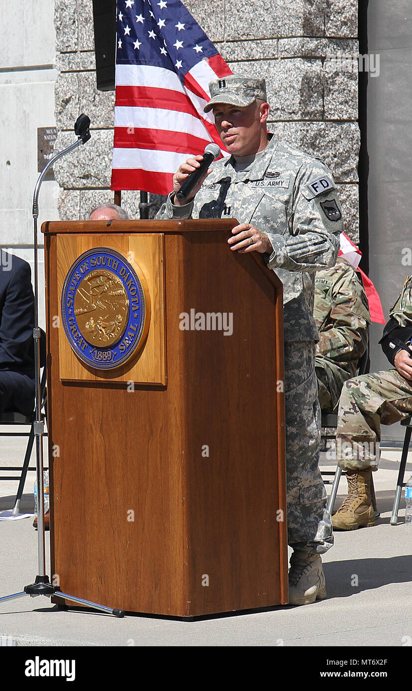 U.S. Army Capt. Jared Bloomgren, commander of the 216th Engineer ...