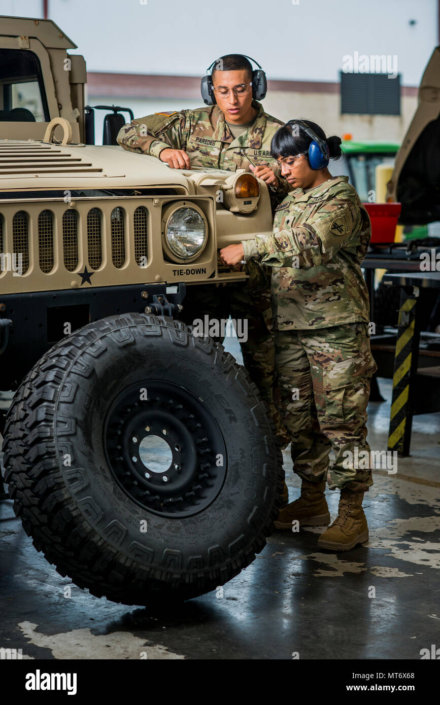 Sgt. Andrew Paredes, a U.S. Army Reserve wheeled vehicle mechanic ...
