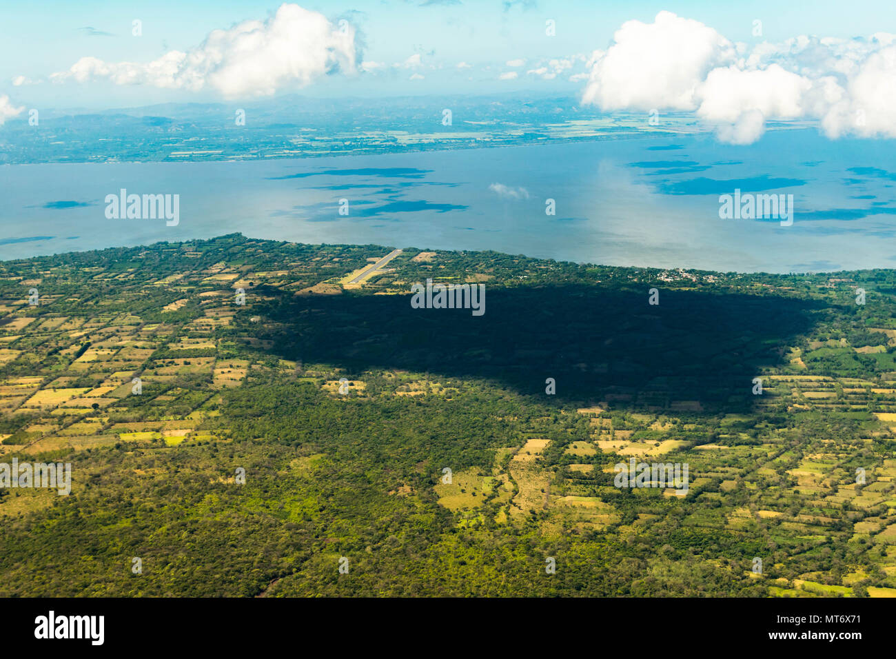 Landscape view of Ometepe Island from Volcan Concepcion, the tallest ...
