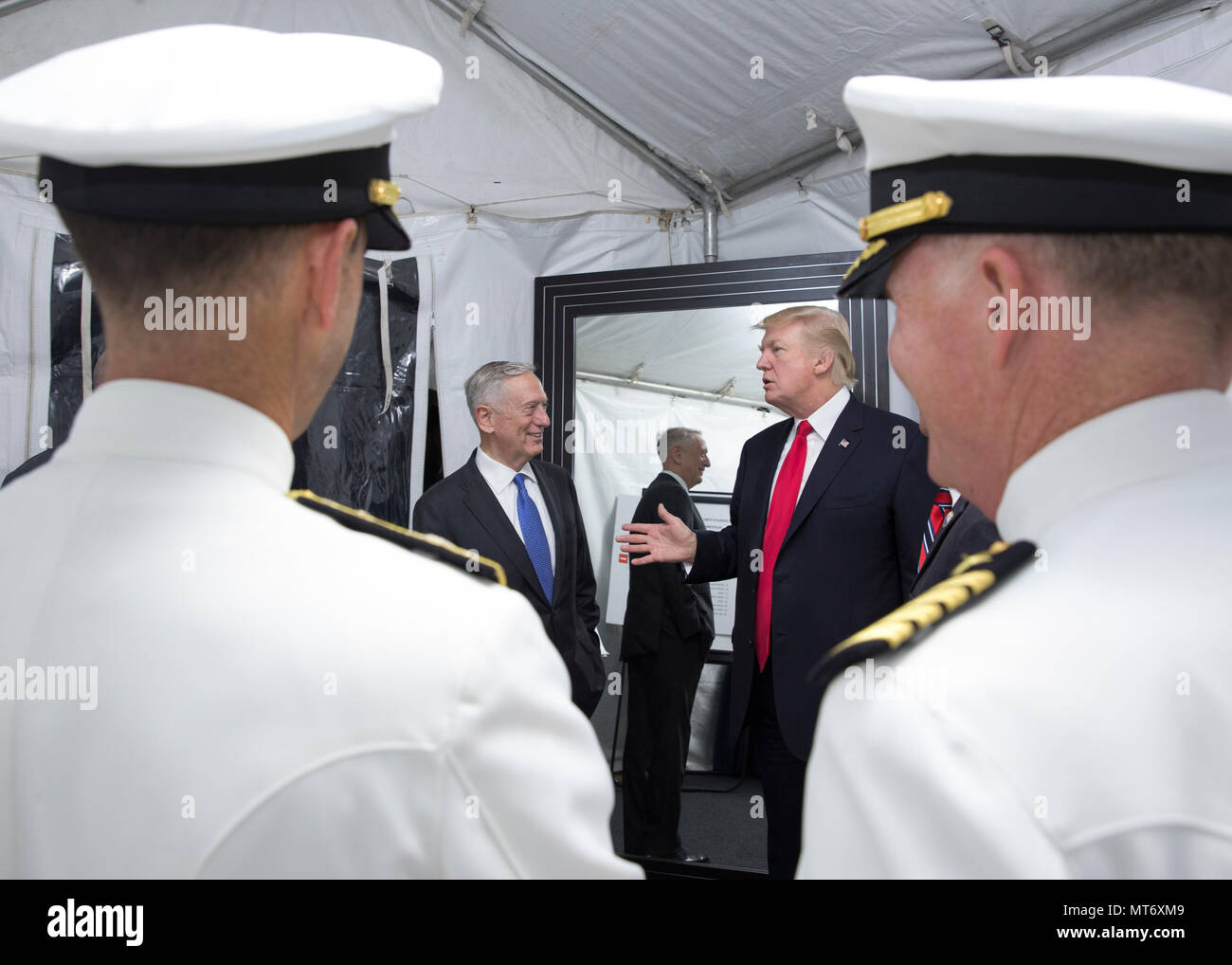 NORFOLK, Va. (July 22, 2017) -- President Donald J. Trump enters the ...