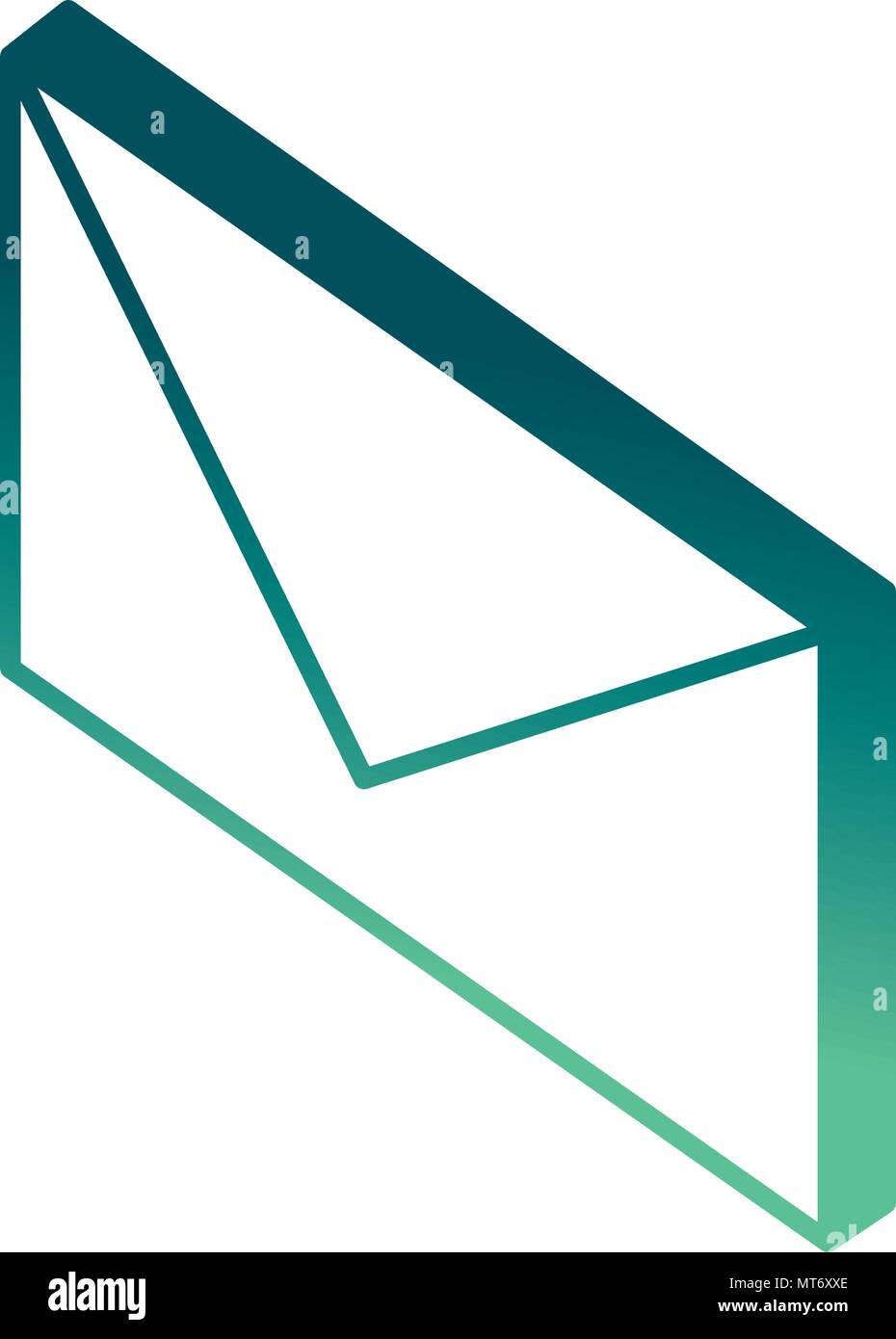 email message envelope communication isometric Stock Vector Image & Art ...