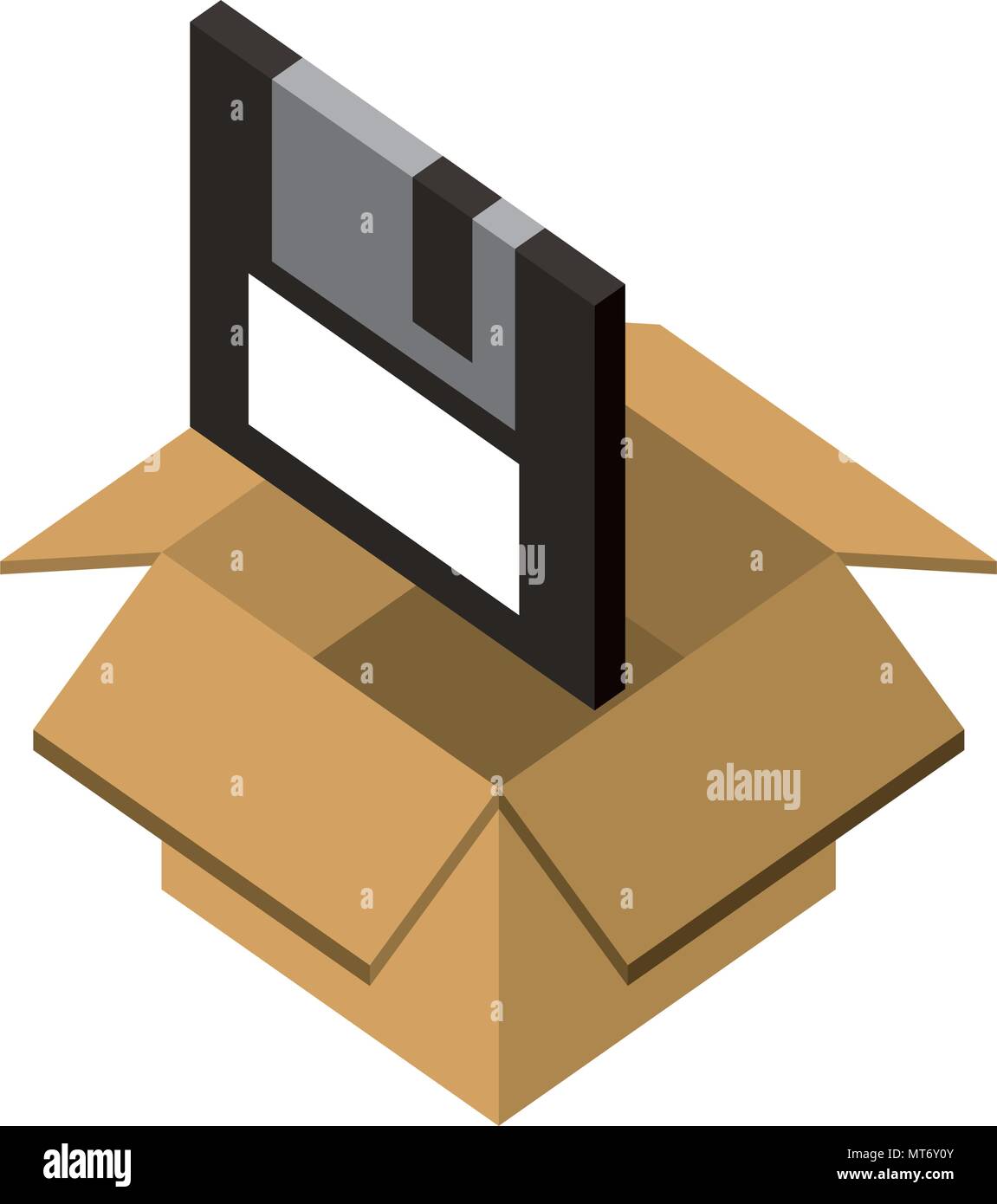 floppy disk nformation in box isometric Stock Vector Image & Art - Alamy