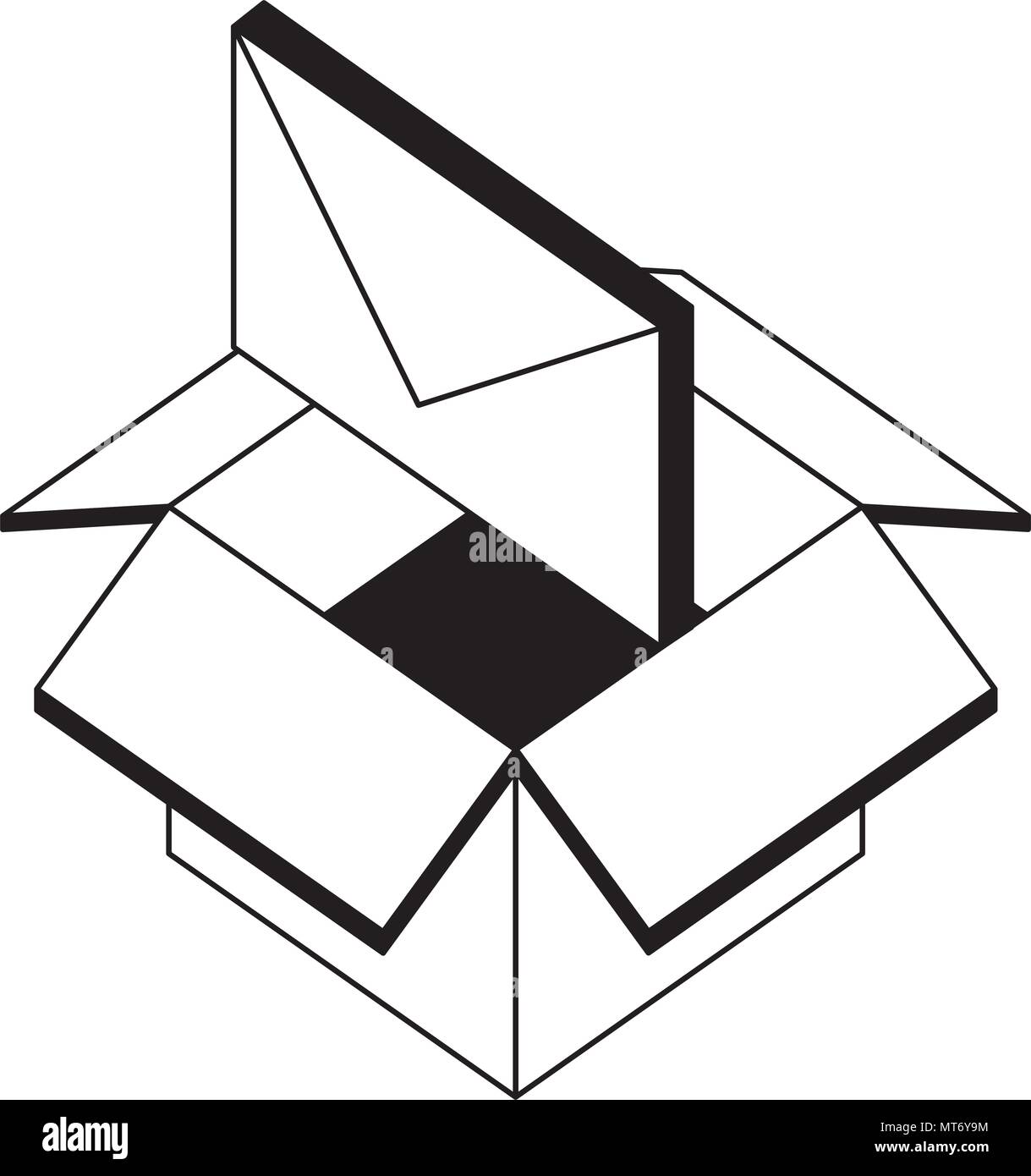 email message in box storage isometric Stock Vector Image & Art - Alamy