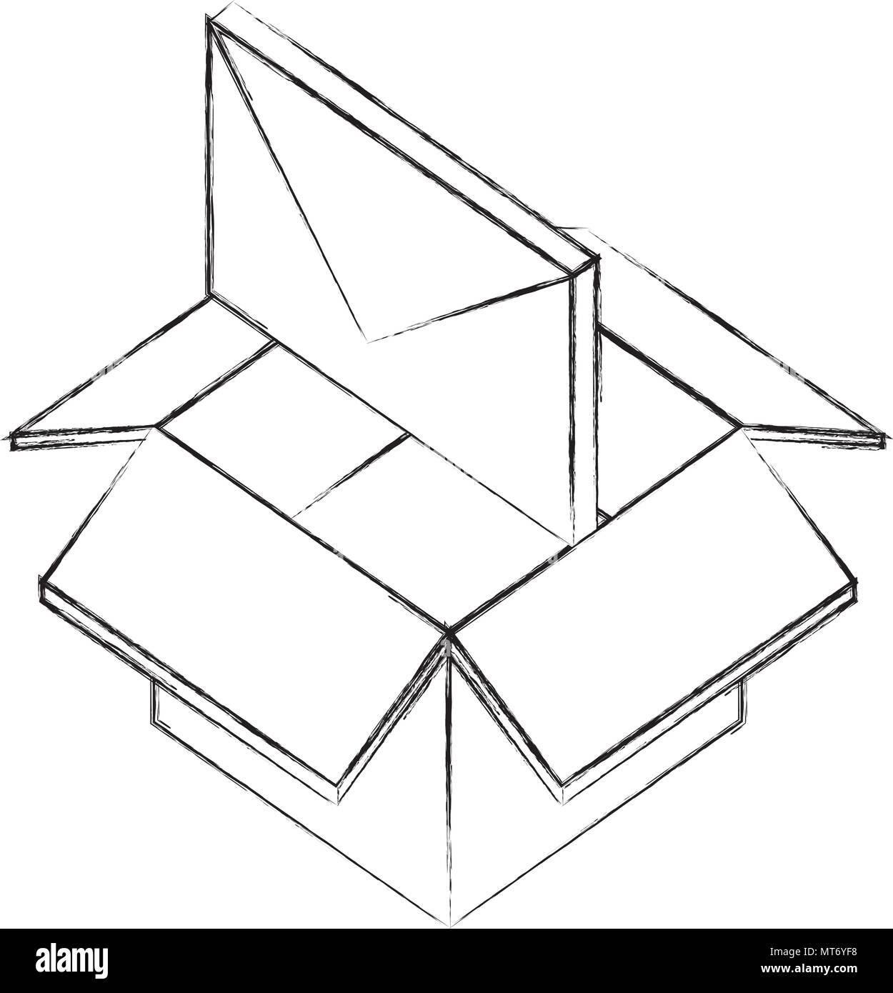 Isometric vector illustration letter Black and White Stock Photos ...